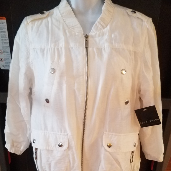 Apostrophe | Jackets & Coats | Apostrophe Soft Bomber Jacket Nwt New ...